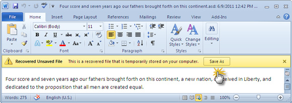 How To Recover Unsaved Deleted Word Documents 2010 2007 100 Work 