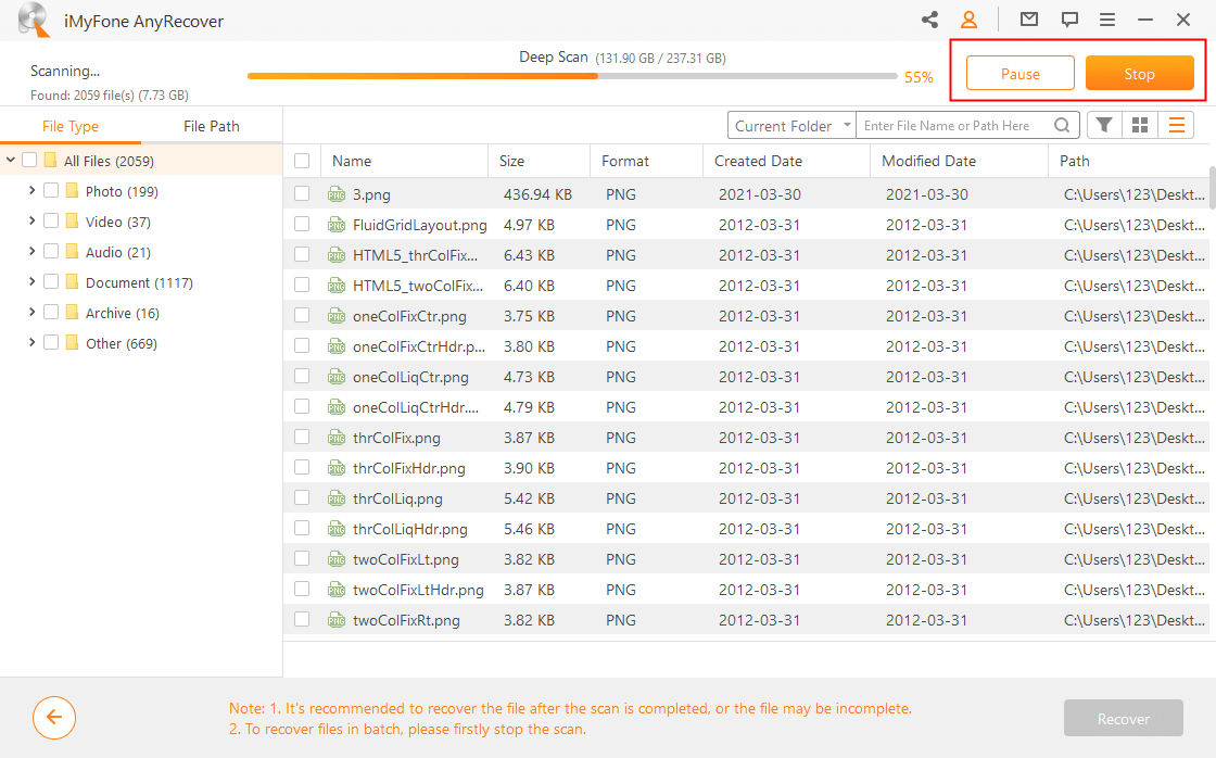 AnyRecover User Guide