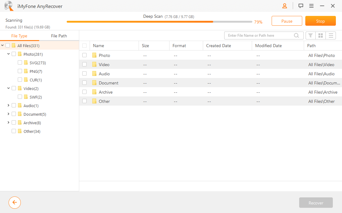 AnyRecover User Guide