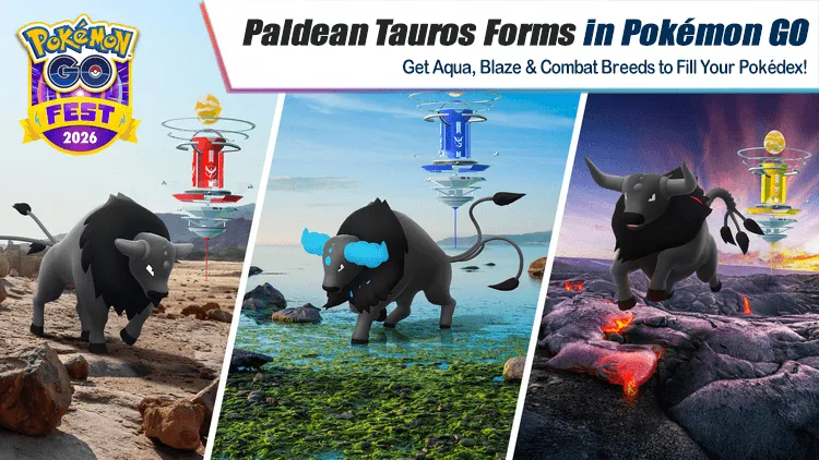 Paldean Tauros Forms in Pokémon GO: Tips to Get All Fast