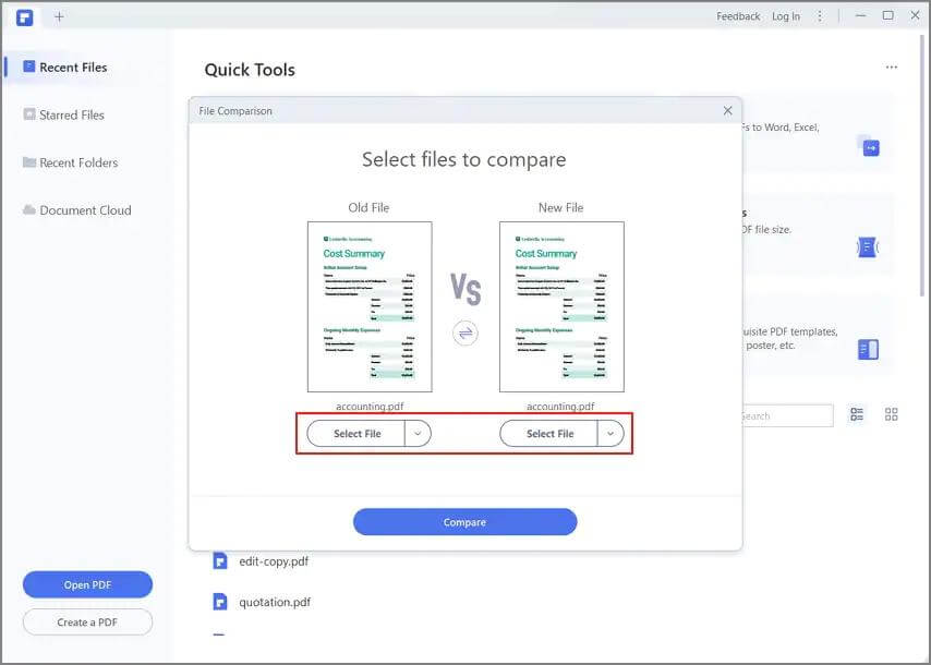 How To Compare PDF Documents For Differences Side By Side Online