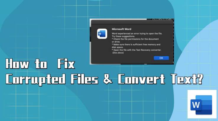  Text Recovery Converter How To Fix Corrupted Files Convert Text 