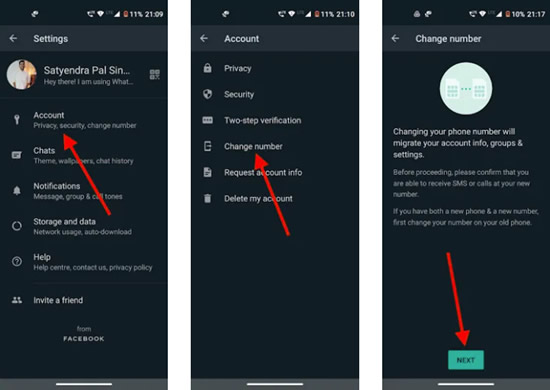 How To Change WhatsApp Number Without Notifying Contacts And Groups