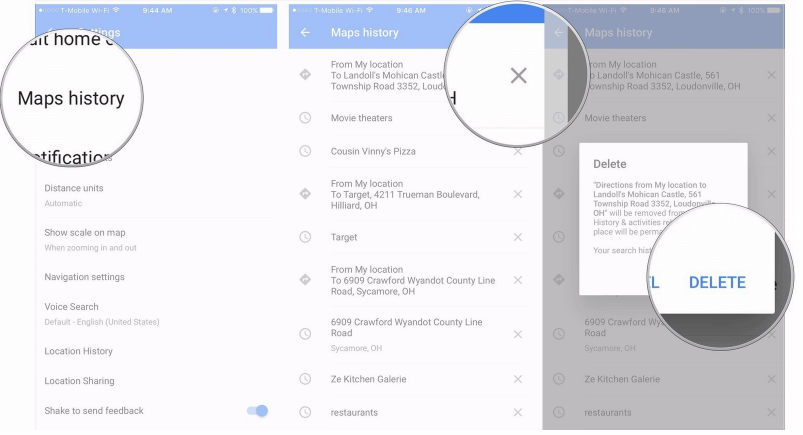 How To Clear Maps History Map Of The United States