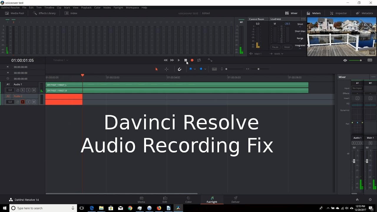 How To Receive The Audio Of A Clip In Davinci Resolve 16 17 2022 