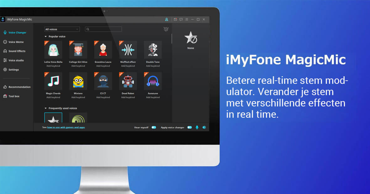 [OFFICIEEL] iMyFone MagicMic® - Beste live stemvervormer