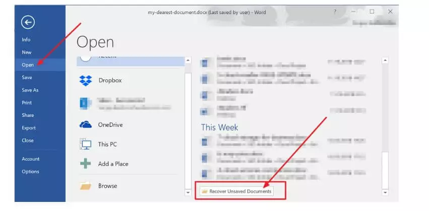 How To Recover Deleted Word Document 